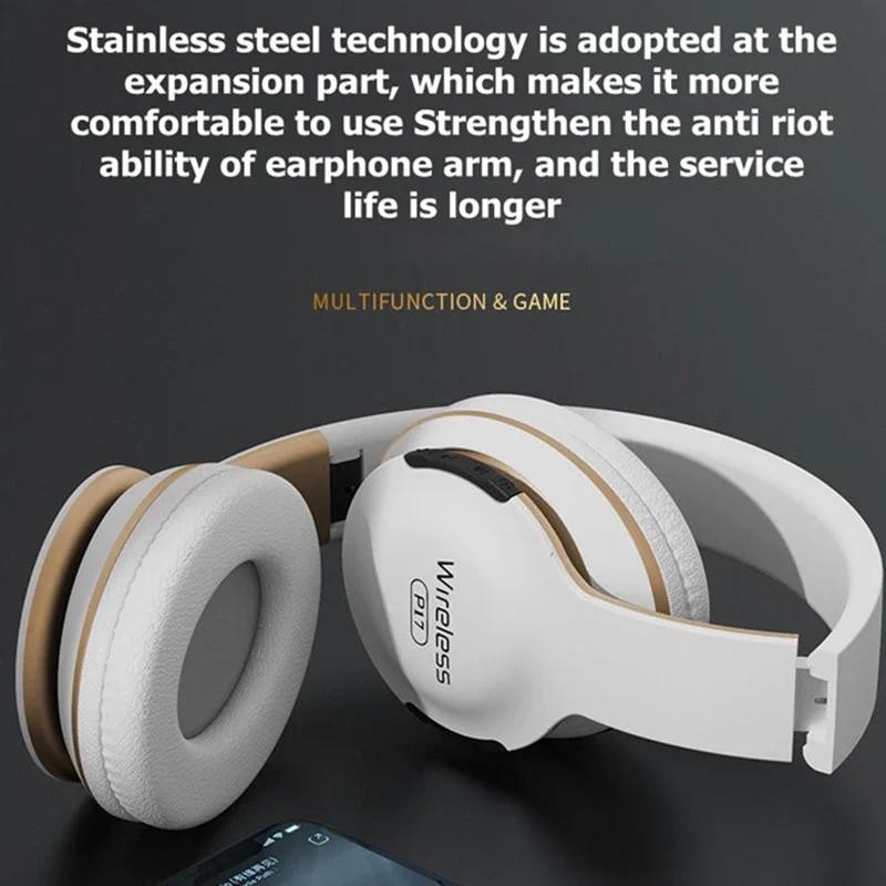 Bluetooth Headphones Foldable Wireless Headsets Stereo Earphone MP3 ...