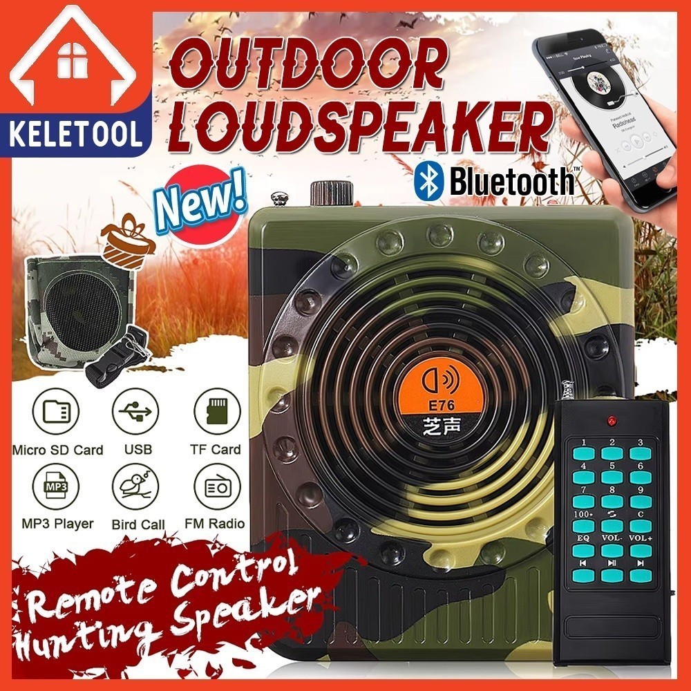 KELETOOL Bait Speaker Microphone Loudspeaker Earphone Electric Bird Chirper Hunting Predator ...
