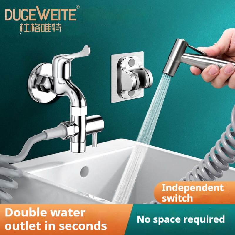 [Ready Stock] 304 Toilet Spray Gun Balcony High Pressure Water Gun ...
