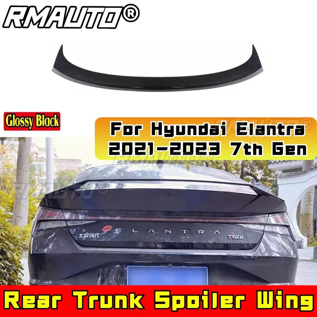 For Hyundai Rear Trunk Spoiler Wing Rear Roof Spoiler Roof Wing Body ...