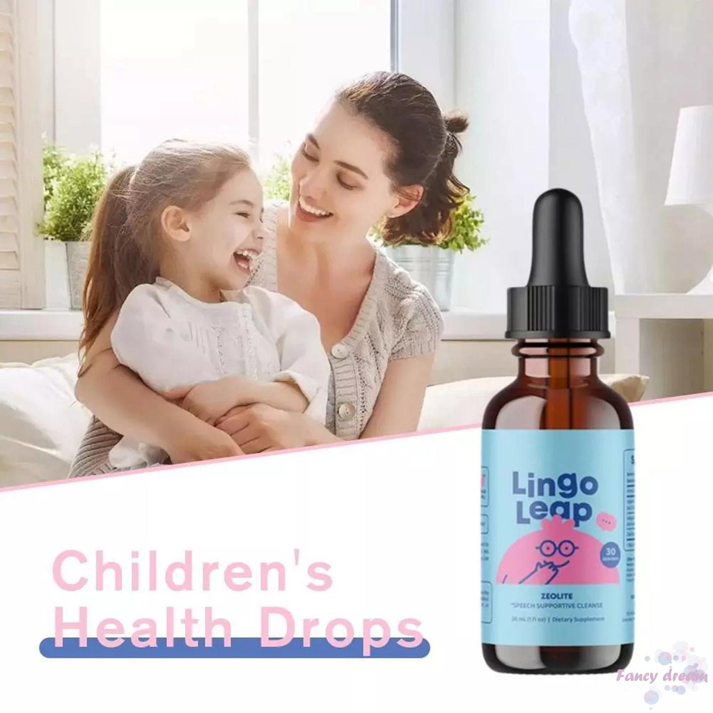 30ml Lingo Leap Drops Natural Attention Liquid Supplement Addresses Core Speech Delay Issues ...