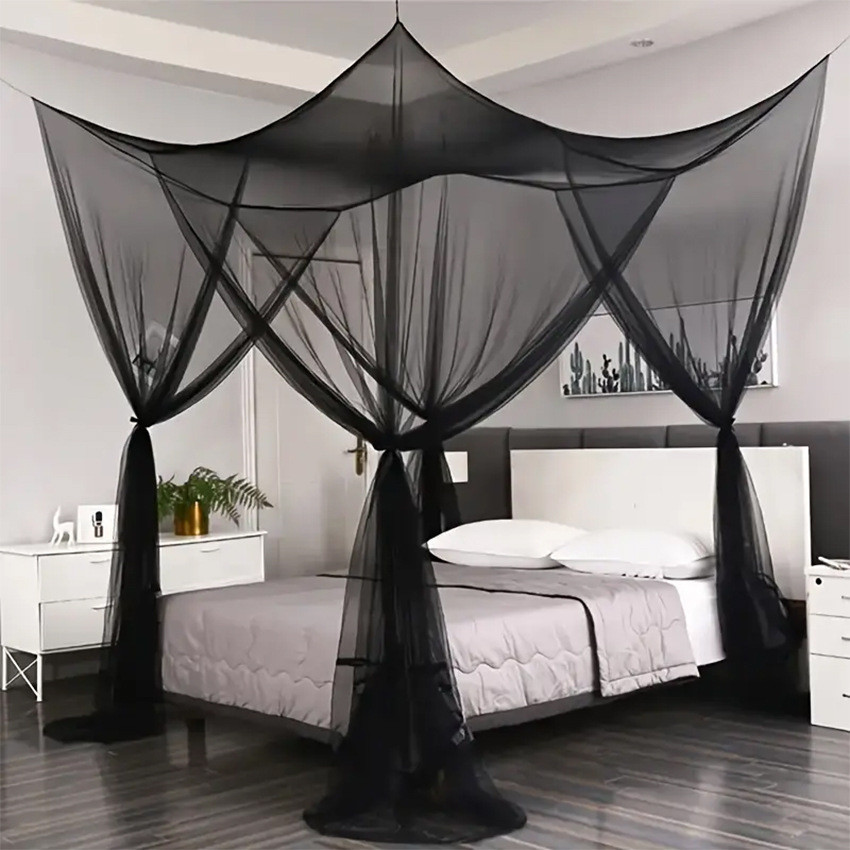Square Mosquito Net Simple Extra Large Four-Door Mosquito Net Square ...