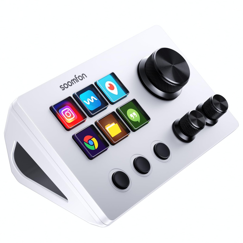 Stream Controller SE - SOOMFON Stream Studio Control Deck with Dial and ...