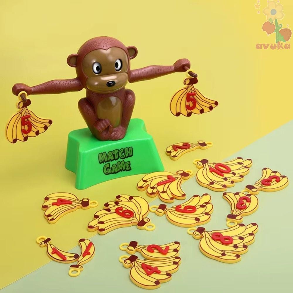 AVUKA Montessori Math Balance Toy, Educational Learning Digital Monkey ...