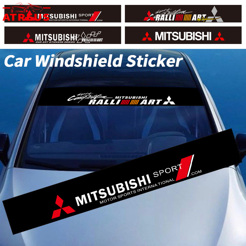 Mitsubishi Car Windshield Stickers Front Rear Car Windscreen Sticker ...