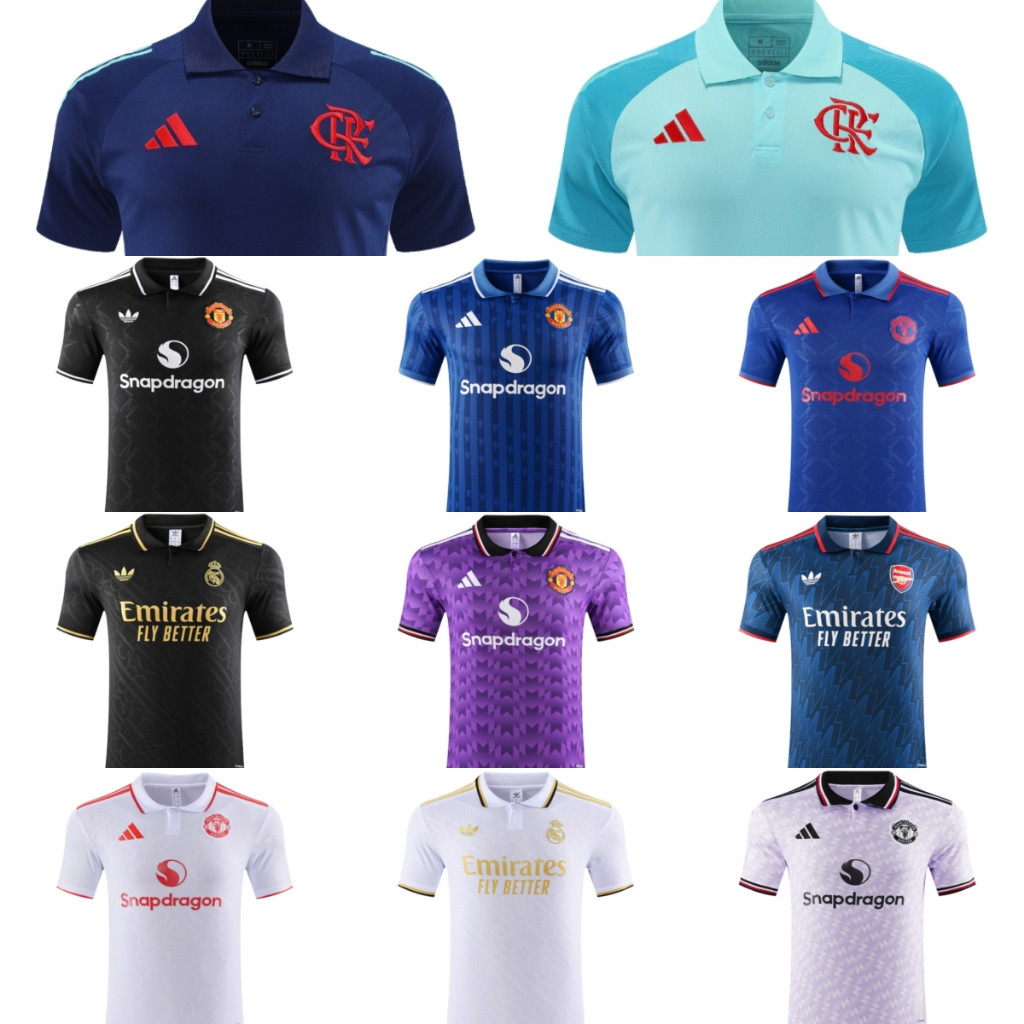 POLO Manchester United White kit Football Shirt man | Shopee Malaysia