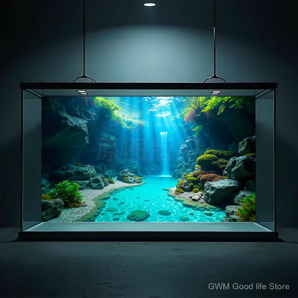 Fish Tank Background Paper Painting HD Picture 3d Three-Dimensional ...