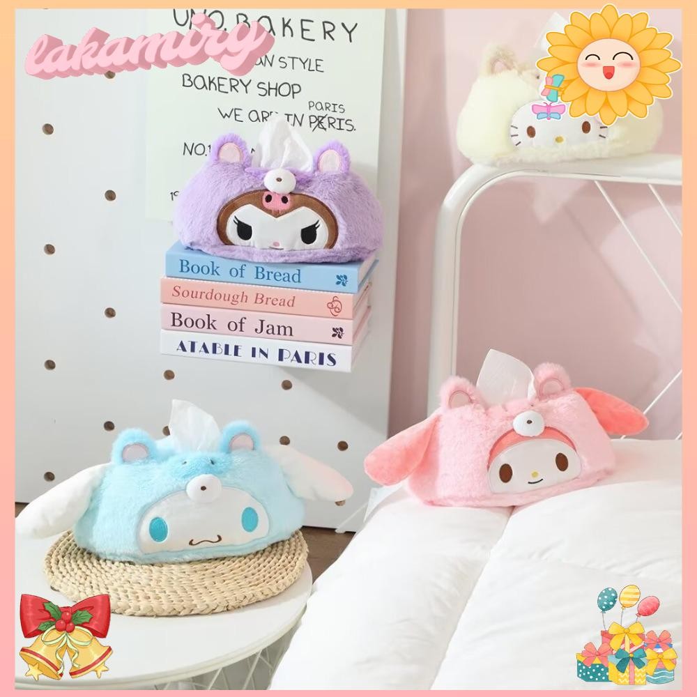 LAKAMIRY Plush Tissue Box, Sanrio Kuromi Tissue Box Cover, My Melody ...