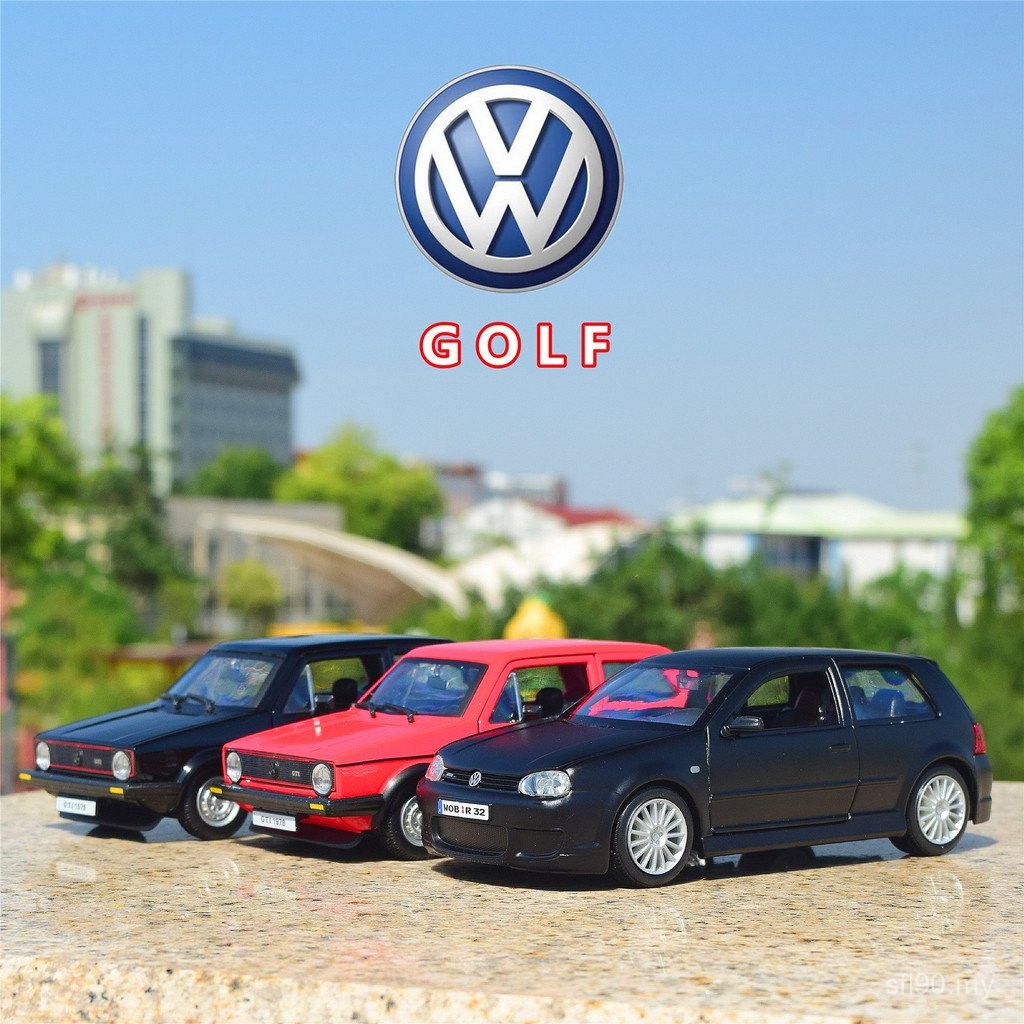 1:24 Volkswagen Golf Pertama Kedua Ketiga Generasi Ke-4 R32 Aloi Model ...