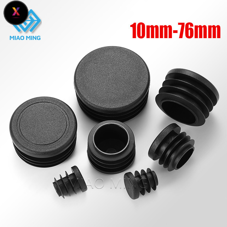 FS 10mm-76mm Round Black Plastic Hollow cover Blanking end caps square ...