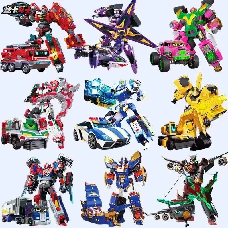 Metal Cardbot Transforming Mecha Robot Car Toy HEAVY IRON BLACK HOOK ...