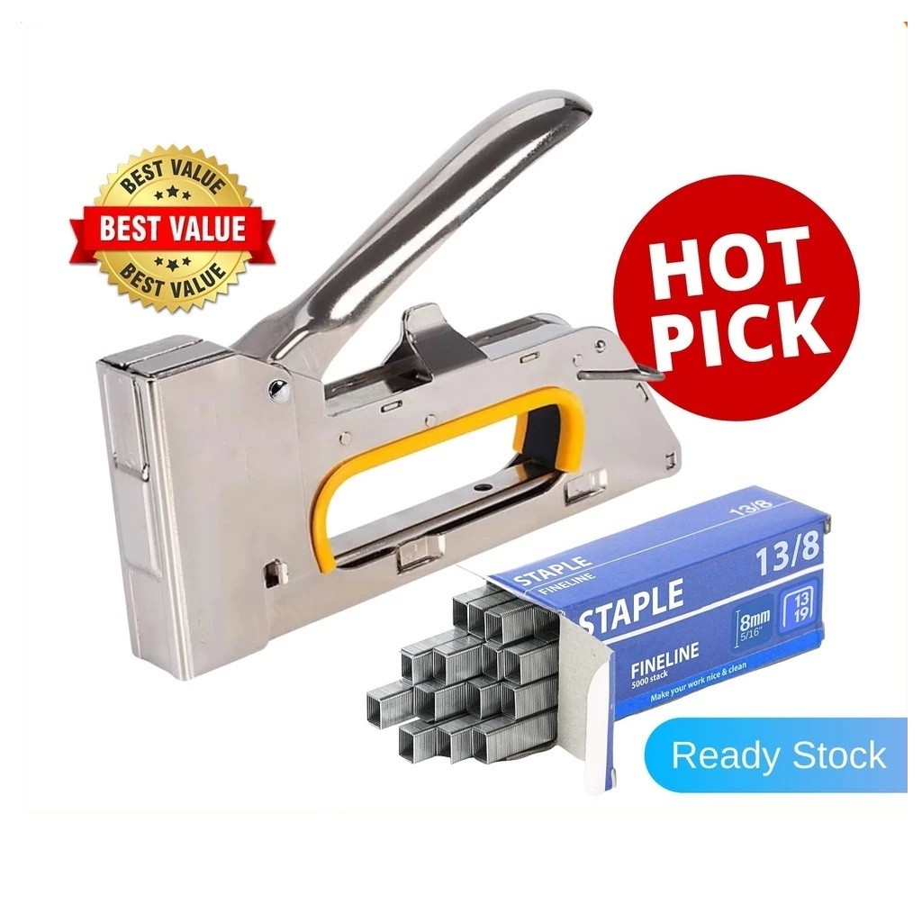 Heavy Duty Metal Powerful U-Shape Nails Stapler Gun / Nail Stapler 6 ...