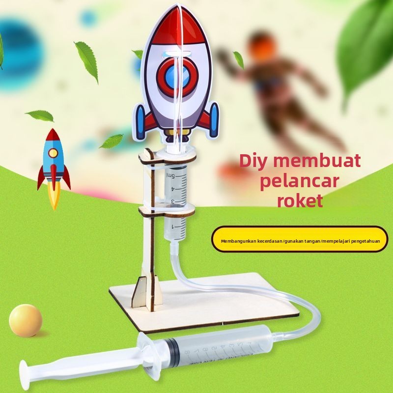 DIY Air Powered Rocket Launcher STEM Science Kit Fun Learning Pre ...