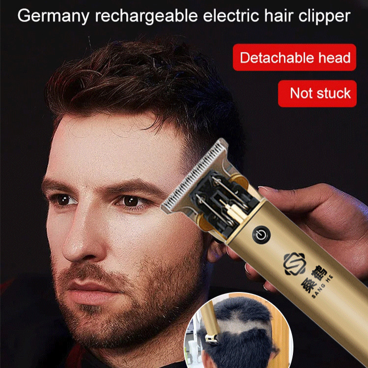 [Safe No Damage/Shape Various Hairstyle] Electric Oil Head Hair Clipper ...