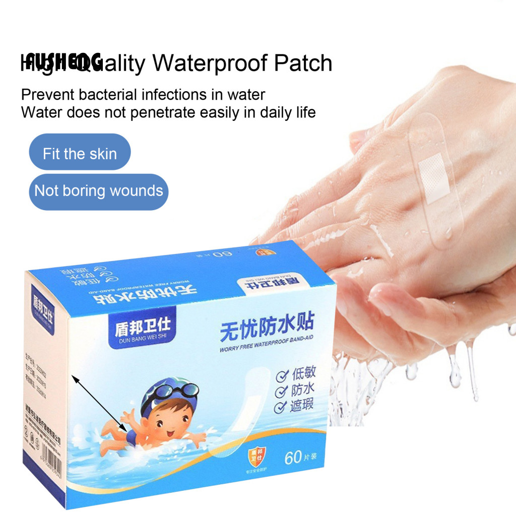Waterproof Wound Cover Waterproof Film 60 Sheets Waterproof Bandage ...