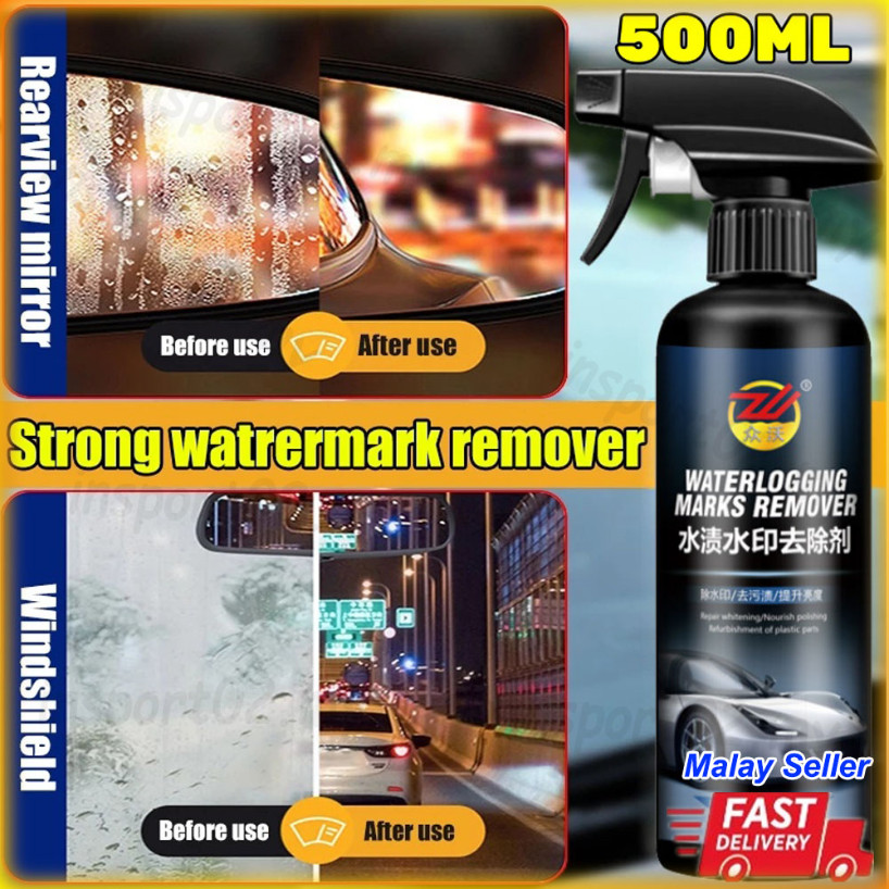 4 Bottles 500ml Car Glass Watermark Remover Pencuci Cermin Kereta ...