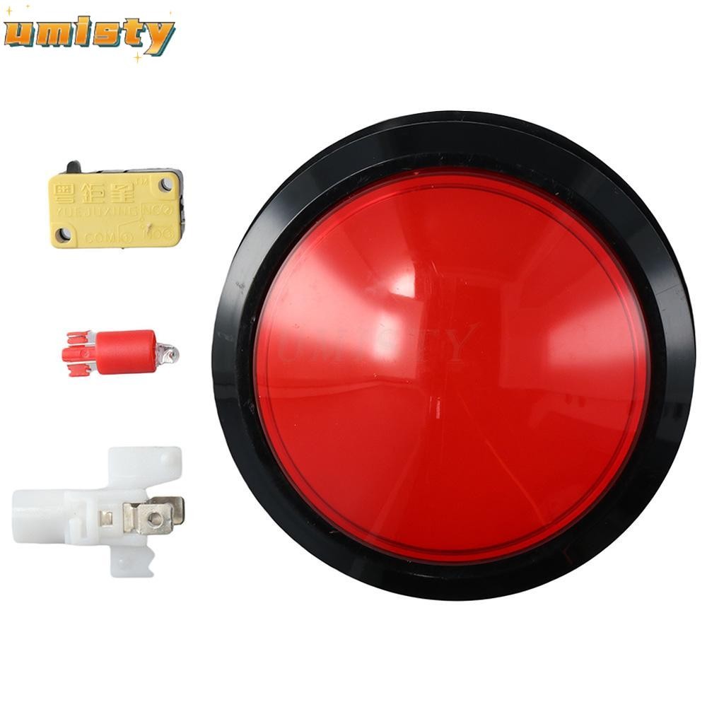 UMISTY Jumbo Dome Shaped Button, 5v 100mm LED Illuminated Push Button Switch, Durable Self ...