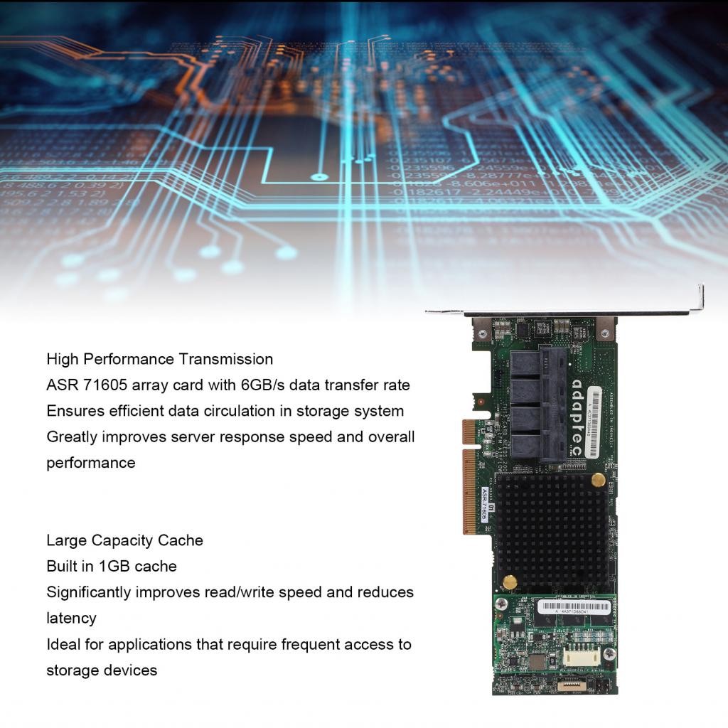Alwaysonline RAID Controller Card PCIe X8 6GBs 4 Port 8643 ASR 71605 SAS Array for Increase ...