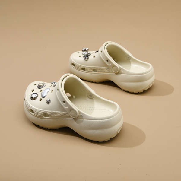 crocs crocs women Kasut lubang awan, pakaian tidak licin tapak tebal ...