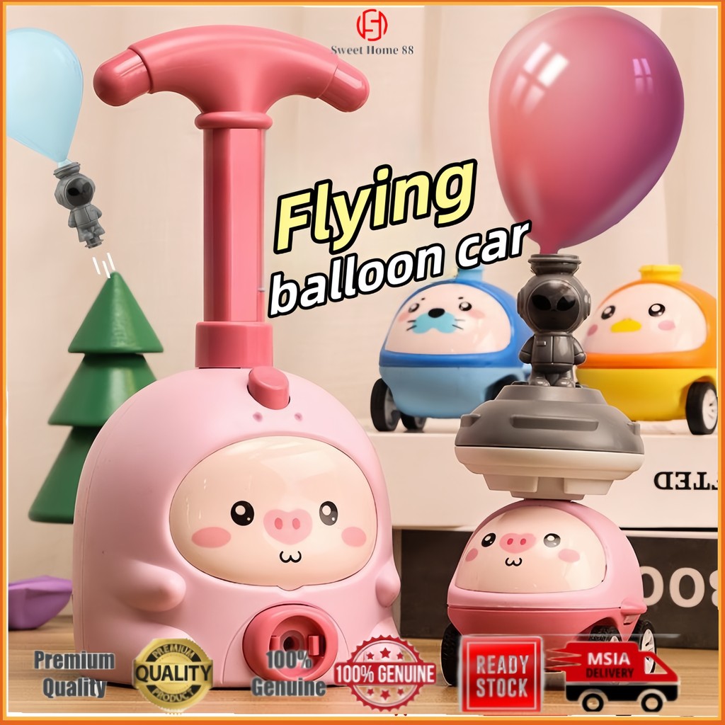 Kids Balloon Launcher Cars Baby Animals Aerodynamic Car Kids ...