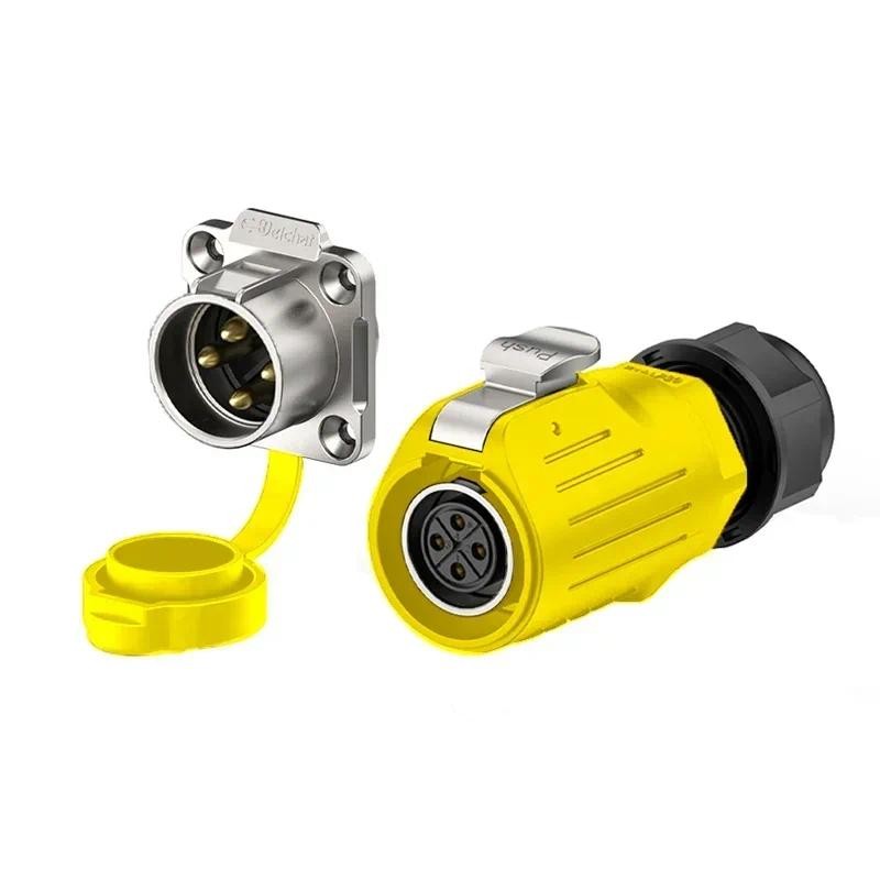 EW-LP20 Industrial Waterproof M20 Aviation Solar Power Connector 2Pin ...