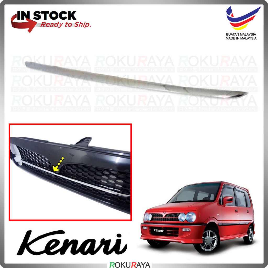 Perodua Kenari Facelift Aerosport CHROME Front Bumper Top Grill Grille ...