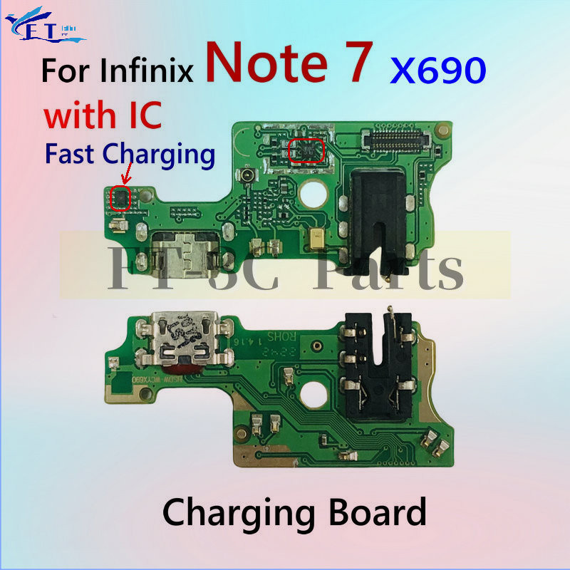 For Infinix Note 7 X690 X690B USB Dock Charger Port Plug Headphone ...