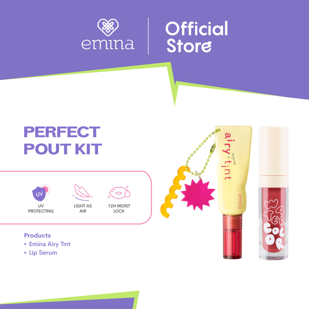Perfect Pout Kit - Airy Surprise Tint + Watercolor Lip Serum | Shopee ...
