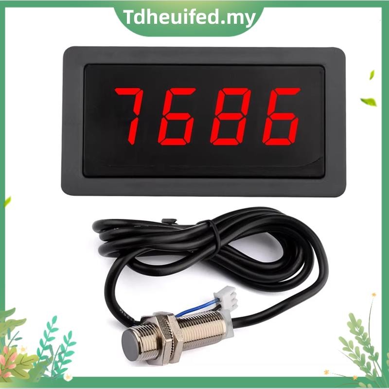9999RPM Tachometer Digital LED Counting Meter DC 8-24V Gauge Speed ...