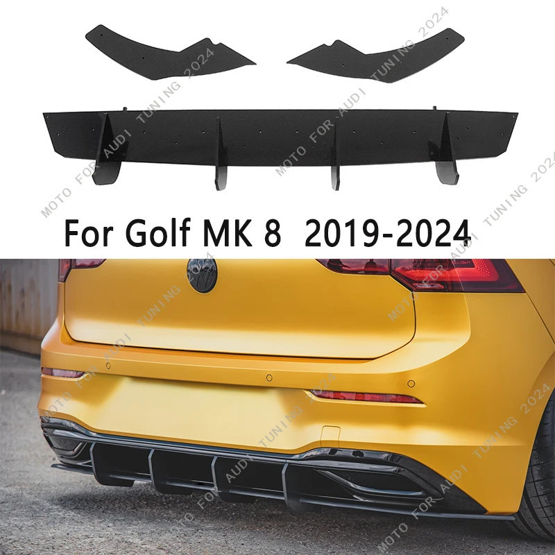Maxton Style Car Racing Durability Rear Diffuser for Vw Golf Mk8 Golf 8 ...