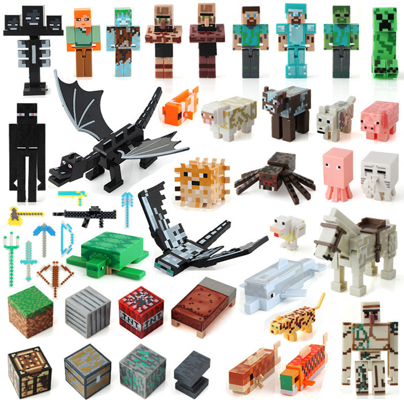 Minecraft Plastic Toy Doll Figure Figure End Shadow Dragon Creeper MC ...