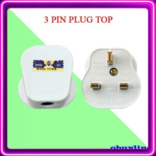 3 pin plug 13A 3 PIN PLUG TOP / KEPALA PLUG ELEKTRIK (SIRIM APPROVED ...