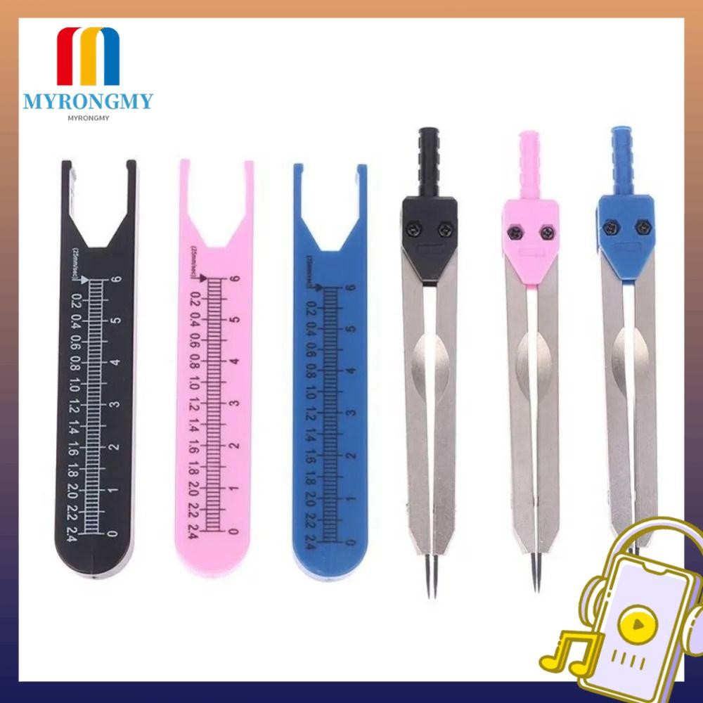 MYRONGMY Drafting Divider Measuring Tool, Plastic Compasses ECG ...