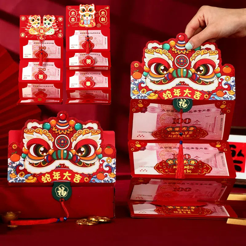 2025 Folding Angpau Packet 2/6/10 Slot Angpao Angpow Angpau Red Packet ...