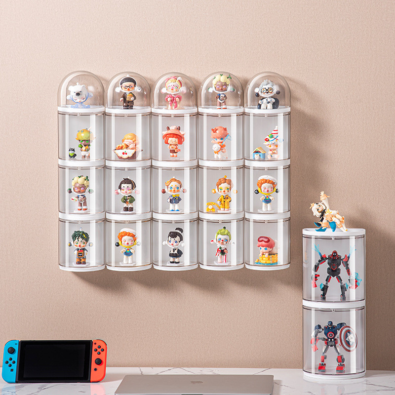 Display Box for Transparent Acrylic Rotating Wall Hanging Blind Box ...