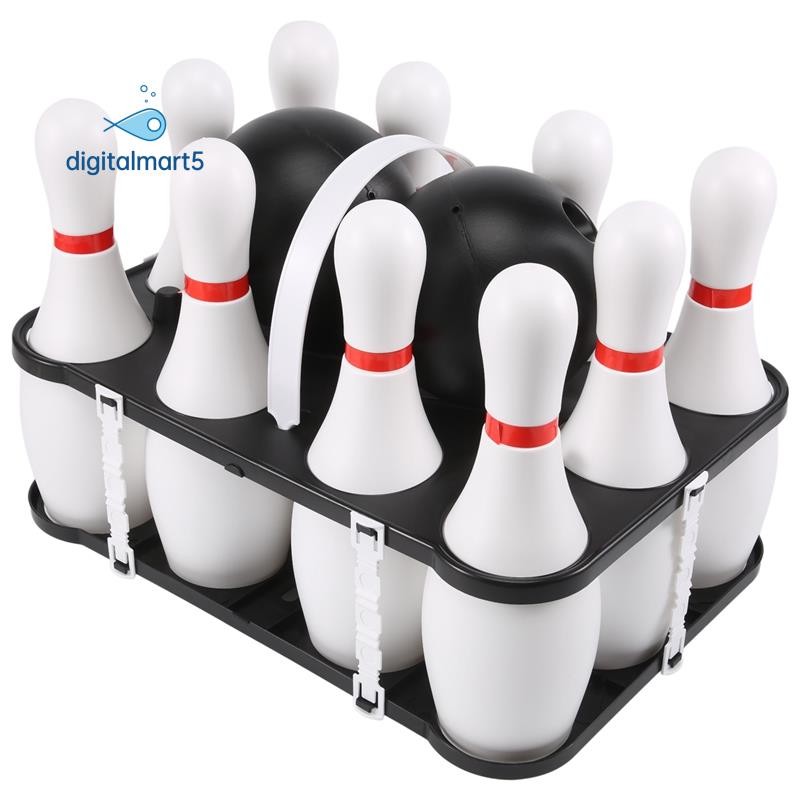1 Set Bowling Set for Kids & Adults 2 Ball with 10 Pins for Family Kids ...