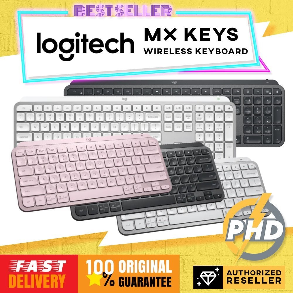 Logitech MX Keys Mini & MX Keys Advanced Wireless Bluetooth Illuminated ...