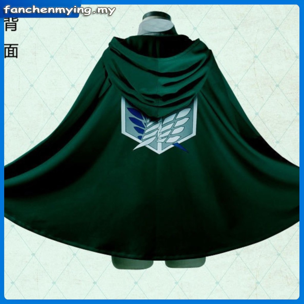 Anime Shingeki No Kyojin Cloak Cape Clothes Cosplay Attack on Titan ...