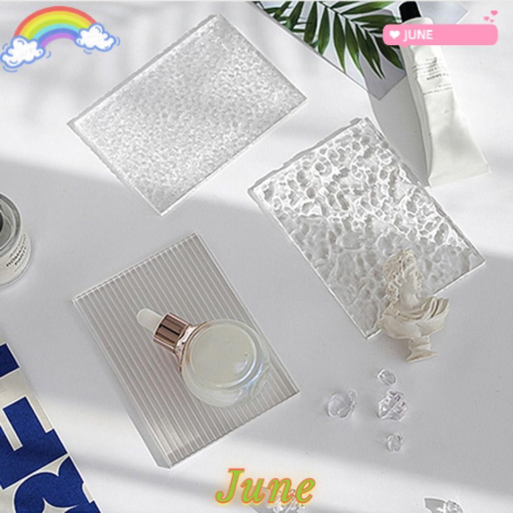 JUNE1 Acrylic Cube Sheet, Striped Transparent Photography Texture Board ...