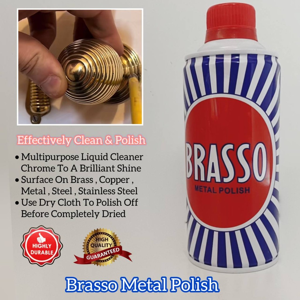 Brasso Brass Metal Polish For Metal Polishing Fluid For Brass, Copper ...