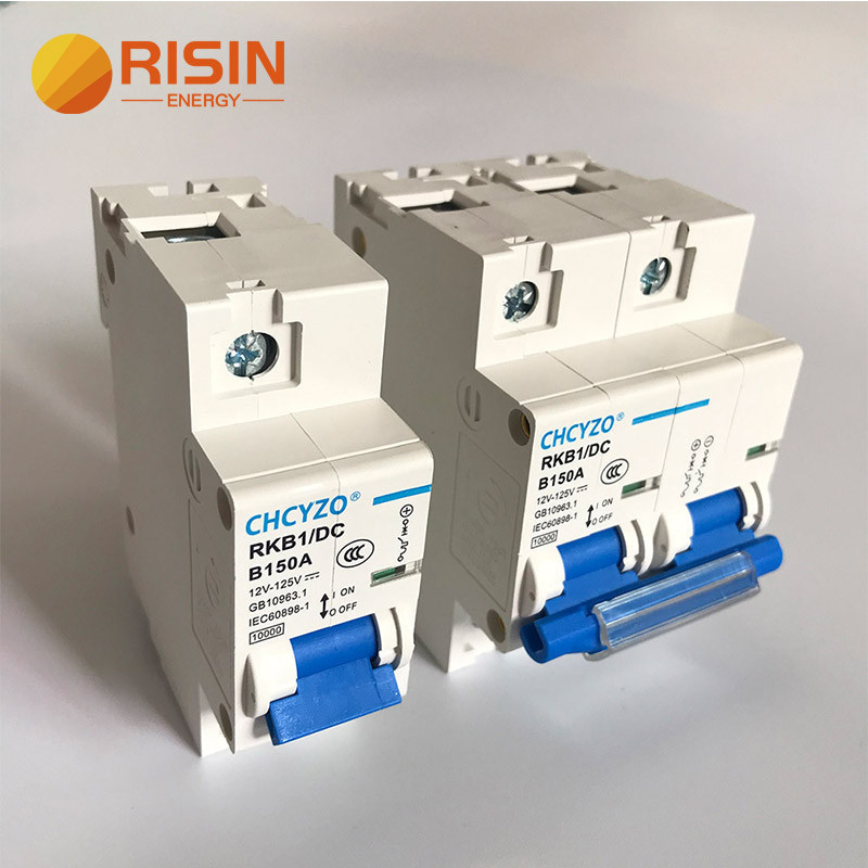 High Performance 1P 2P DC Breaker 12V 24V 36V 48V 96V 120V DC MCB MCCB ...