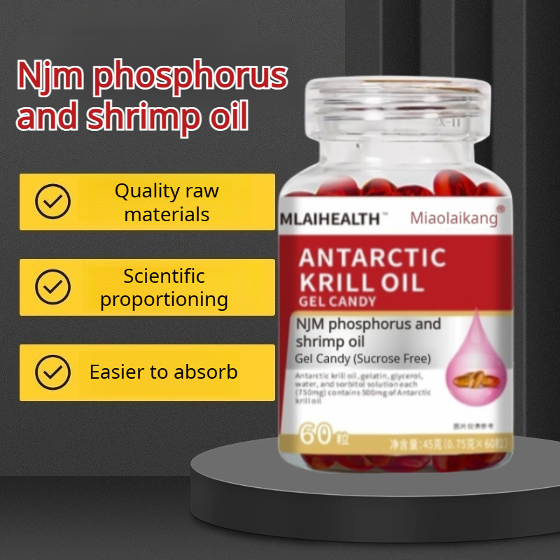 1/2/3/4 bottles 💕Original Import💕High-Quality Antarctic HALAL Krill Oil/Astaxanthin Supplement ...