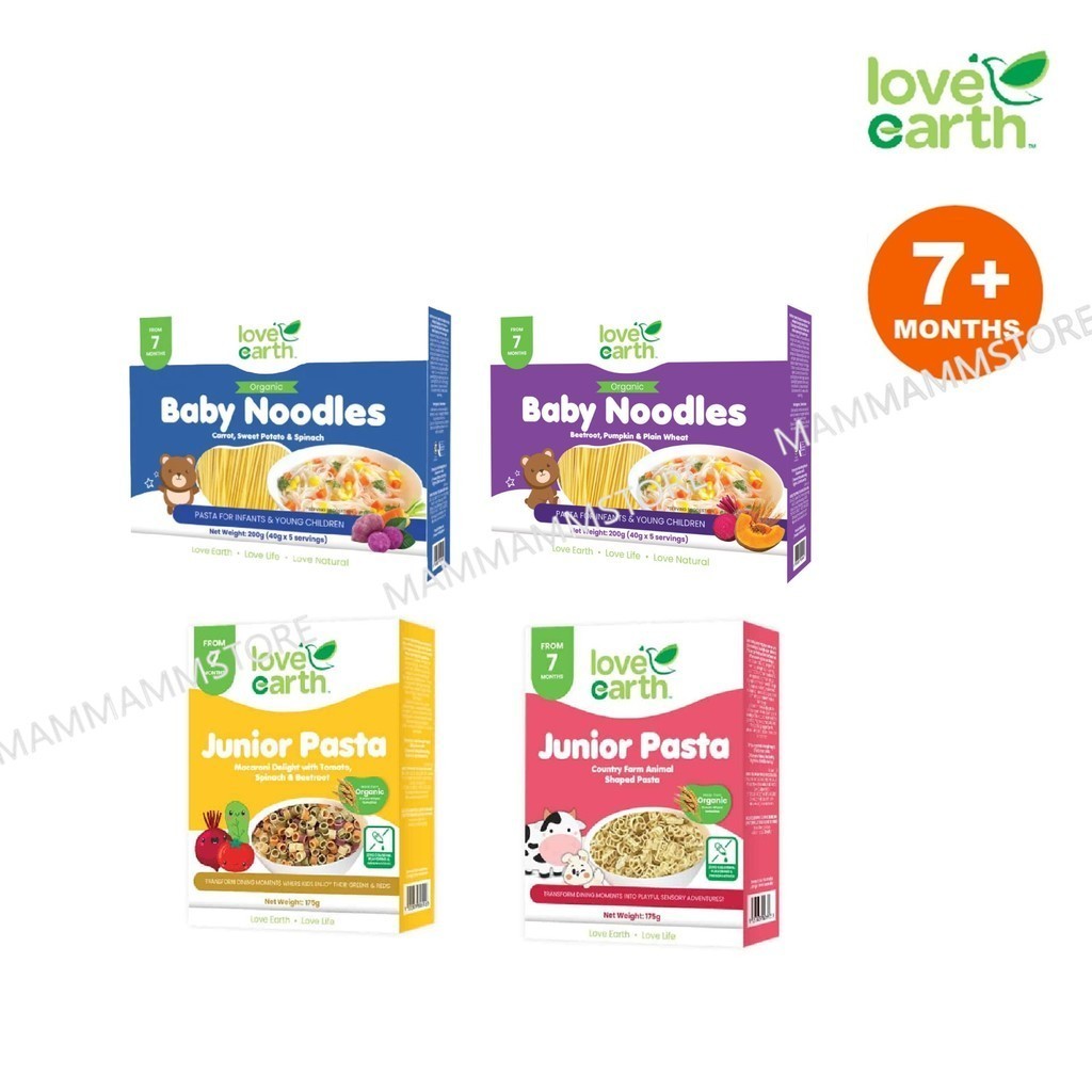 [HALAL] Love Earth Mee Bayi Organik 175g / 200g untuk 7 Bulan+ | Shopee ...