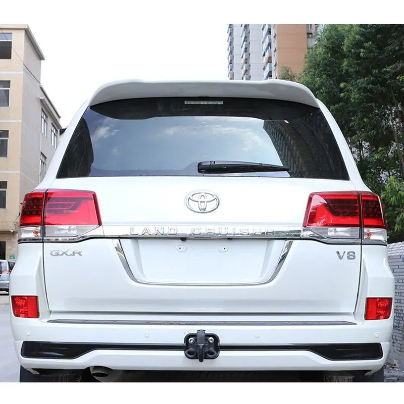 For Land Cruiser LC200 Spoiler ABS Material Car Rear Wing Primer Color ...
