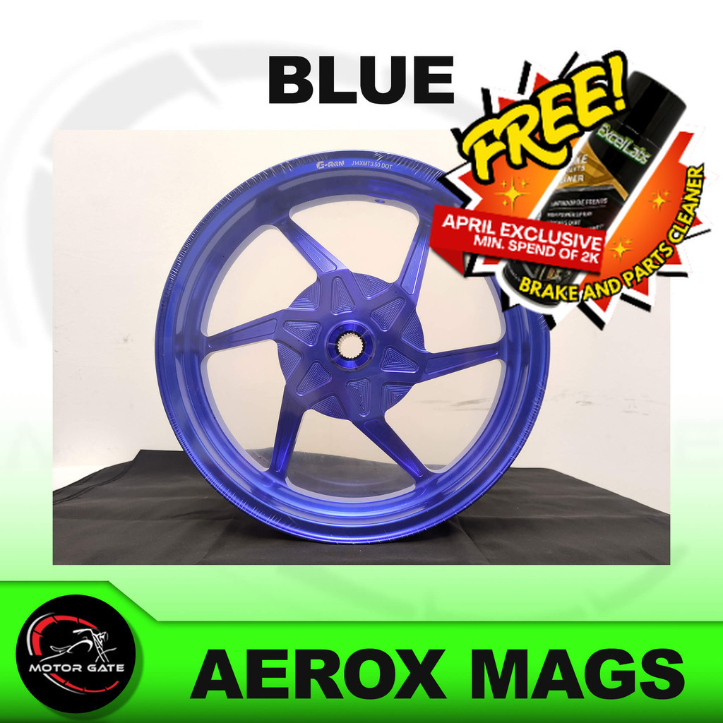 G-REN Mags Semi Forged SF-01 for Yamaha AEROX V1 / V2 Size 14 2.50 X 3. ...