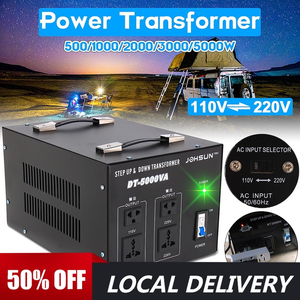 2000W Step Up / Step Down Transformer Heavy Duty Voltage Regulator ...