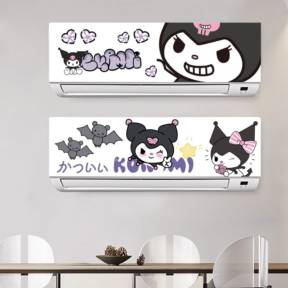 Kuromi Cute Cartoon Wall Stickers Air Conditioner Stickers | Shopee ...