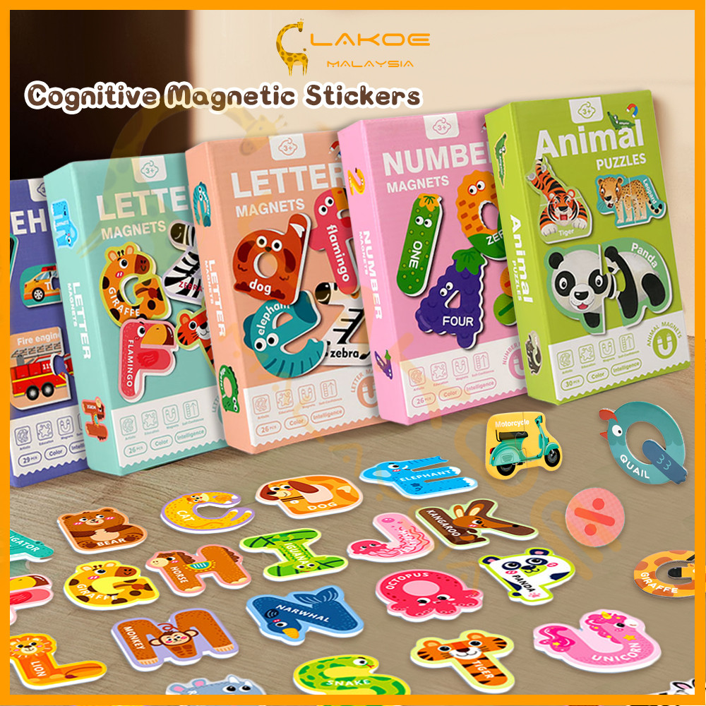 lakoe Kids Magnetic Alphabet and Number Early Learning ABC Magnetic ...