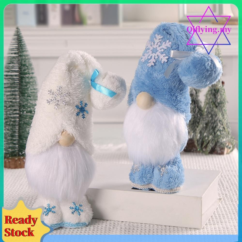 Christmas Elf Statue Snowflake Standing Elf Decor Photograph Prop New ...