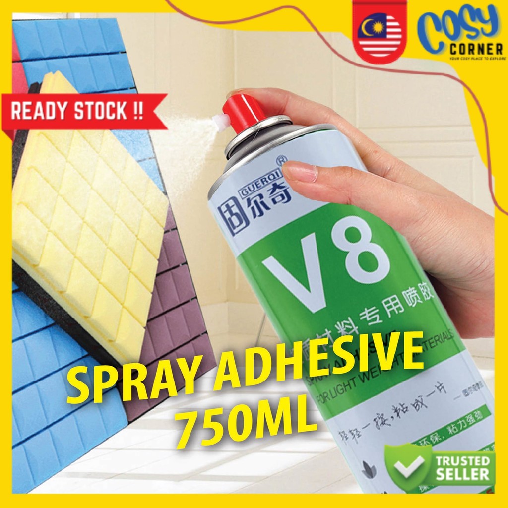 🇲🇾 V8 750ML Soundproof Spray Glue Heavy-Duty Adhesive for Soundproof ...